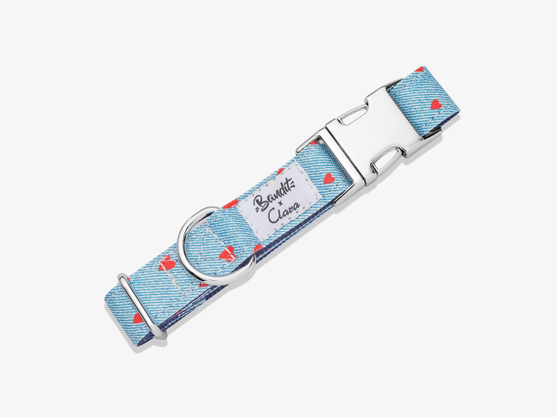 Denim dog collar - French Bandit